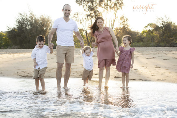 The Stelmaschuk family at Pallarenda Beach - Insight Creative